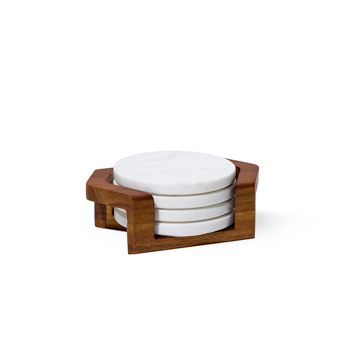 Chevron Coaster Set w/Holder | Nambé